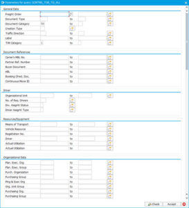 SAP TM authorisation development & POWL configuration